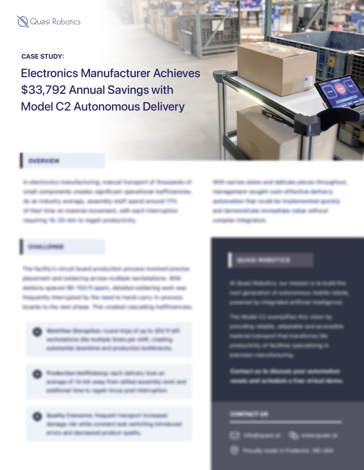 Model C2 Case Study Download | Quasi Robotics